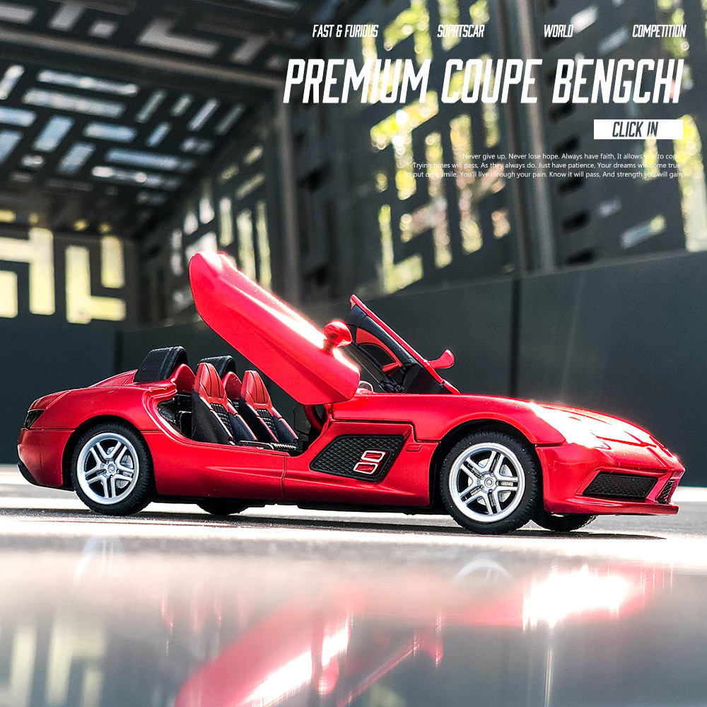 Model kereta sport Mercedes-Benz SLR convertible model kereta budak ...