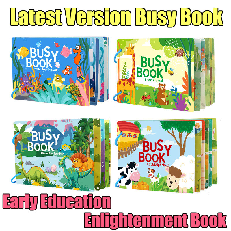 Latest Version Busy Book Early Education Enlightenment Book children's ...