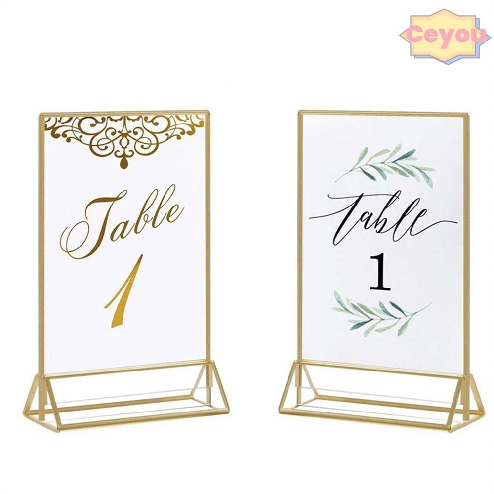 CEYOU Table Number Hold, Party Decor DIY Menu Stand, Fashion Double-Sided Acrylic Phnom Penh ...