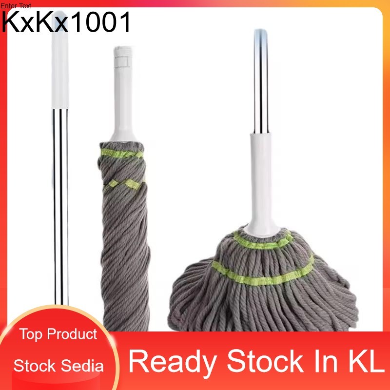 Spin mop Magic Mop Twist Mop Floor mop lantai Hands free self-wringing ...