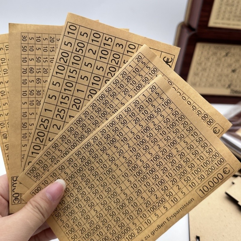 [2.20,000 People Collection] Wooden Piggy Bank Stickers Digital Money ...