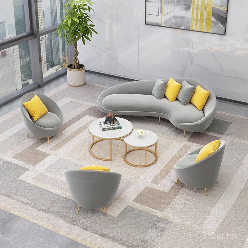 Bilik Kaunseling Psikologi Nordic Sofa Fabrik Khas dan Set Meja Kopi ...