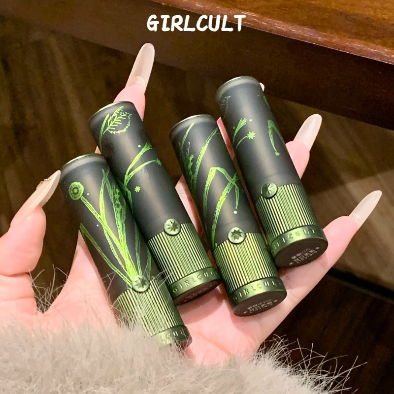 GIRLCULT Lipstick "Compendium Of Materia Medica" Matte Surface With Fine Glitter Spring And ...