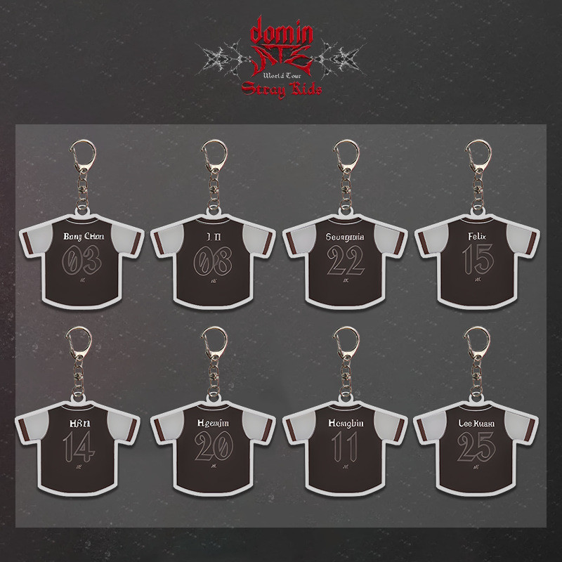 Stray KIDS Keychain skzoo Flash Same Style T-Shirt Acrylic Keychain ...