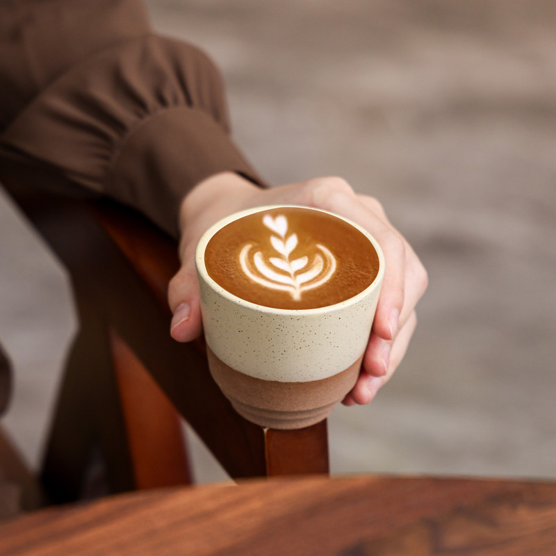 5 Warna Cawan Kopi Tanah Liat 135ml - Rekaan Eksklusif, Bahagian Atas ...