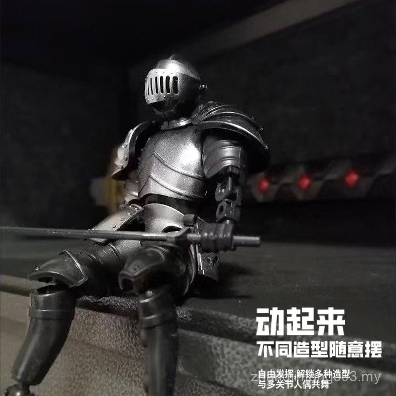 SG European Medieval Armor Knight Metallic Color Joint Movable Figure ...