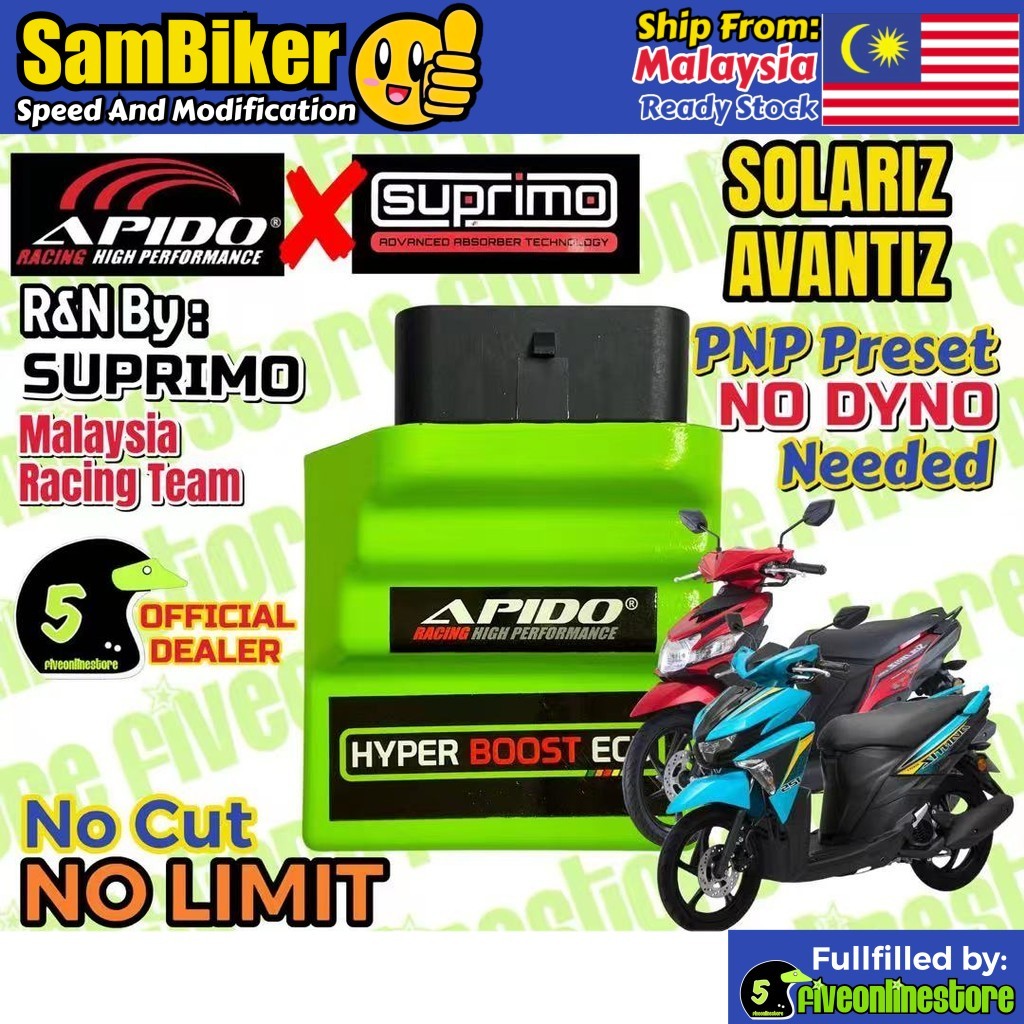 SOLARIZ AVANTIZ Apido X Suprimo Racing Hyper Boost ECU PNP No Dyno No ...