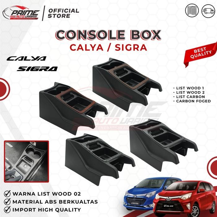 Console Box Calya Sigra Black Center Console Box Car Consul Box ...