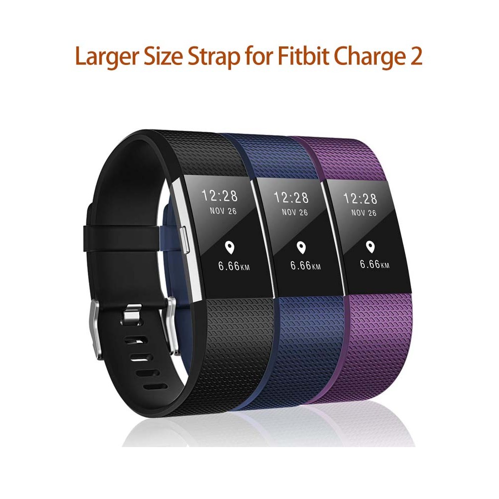 Suitable for Fitbit charge2 Sports Bracelet Strap Men Women Silicone ...