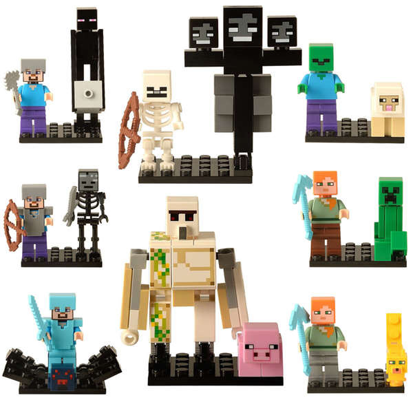 lego minecraft Minecraft Cina LEGO Minecraft Brick Minifigure Iron ...
