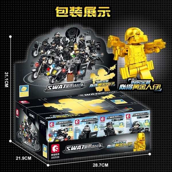 lego ninjago lego brick Blok bangunan kanak-kanak minifigure kotak buta ...