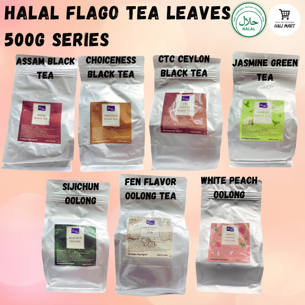 Halal Flago Tea Leaves 500g Assam Black Tea Ctc Ceylon Jasmine Green ...