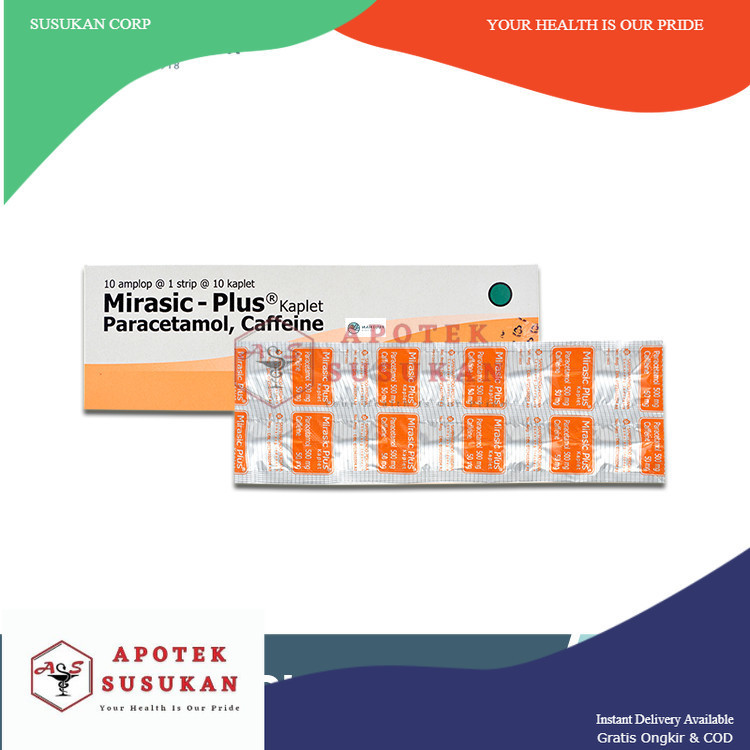 Mirasic Plus 10 Caplets - Medicine for Fever Pain and Headache | Shopee ...