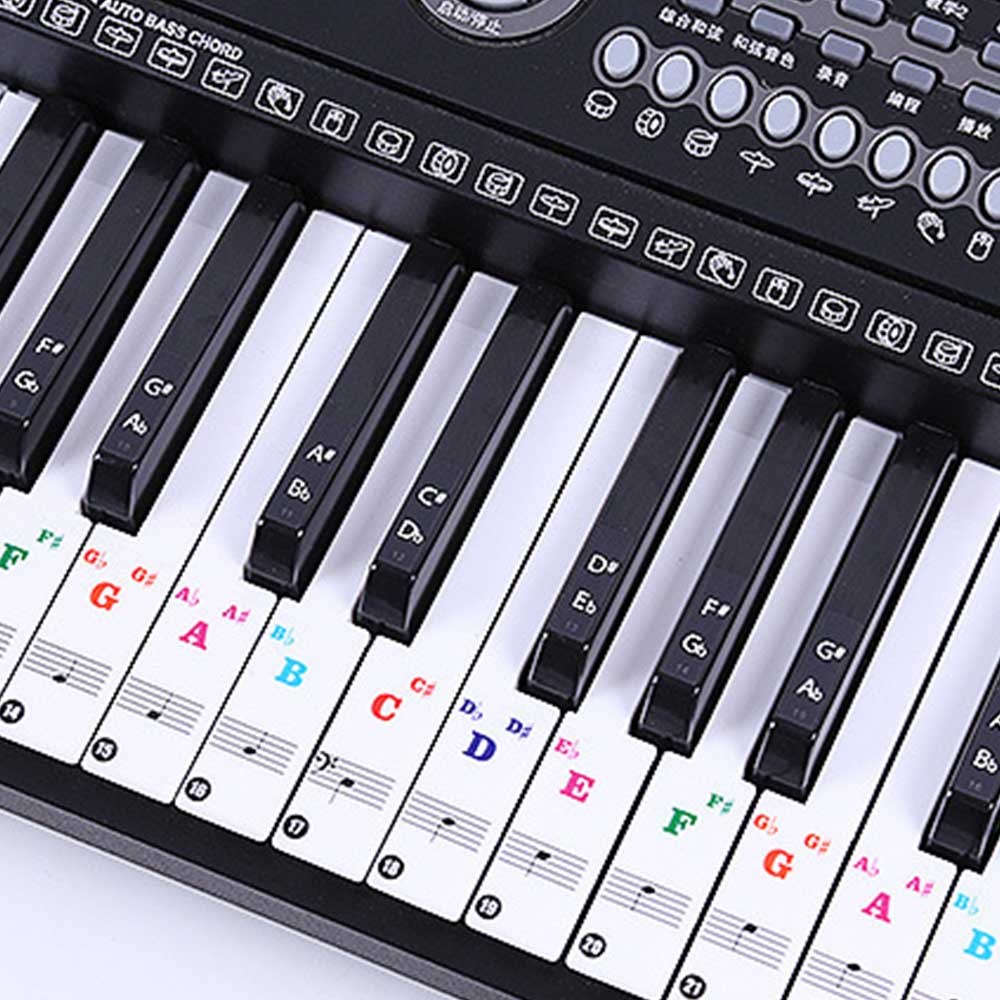 88/61/54/49 key piano keyboard stickers for beginners DIY detachable ...