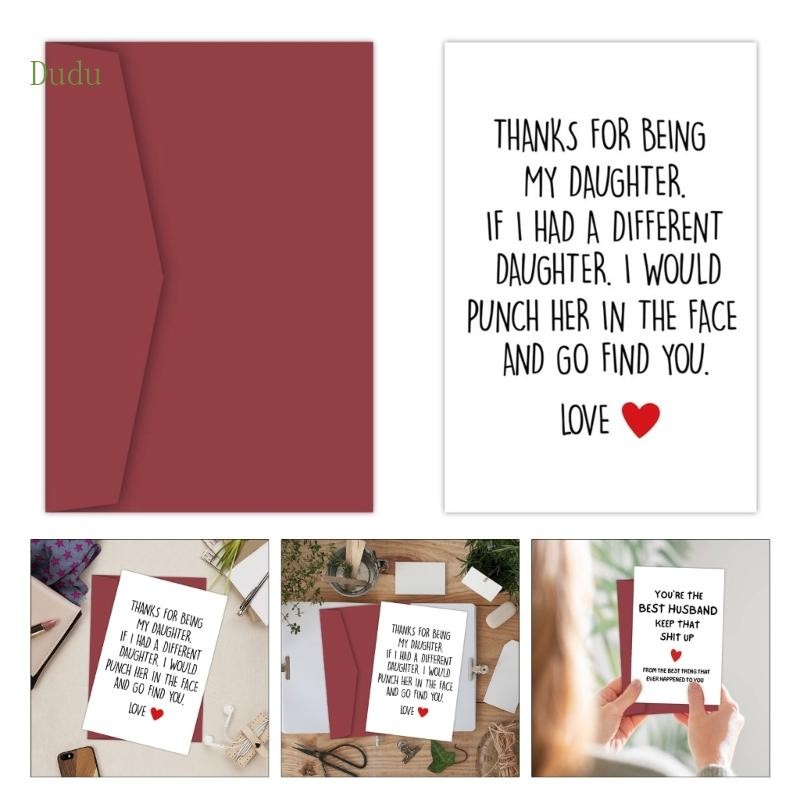 Dudu Birthday Card with Envelope Birthday Greeting Cards Funny Words ...