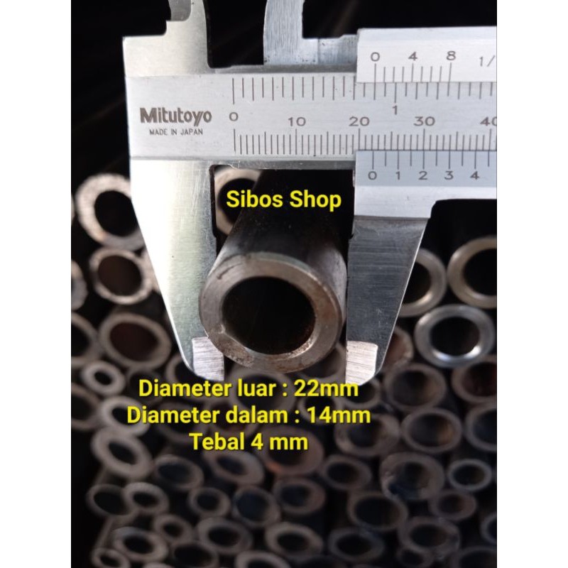 Iron Pipe Od 22mm / Id 14mm Thickness 4mm length 20cm to 100cm | Shopee ...