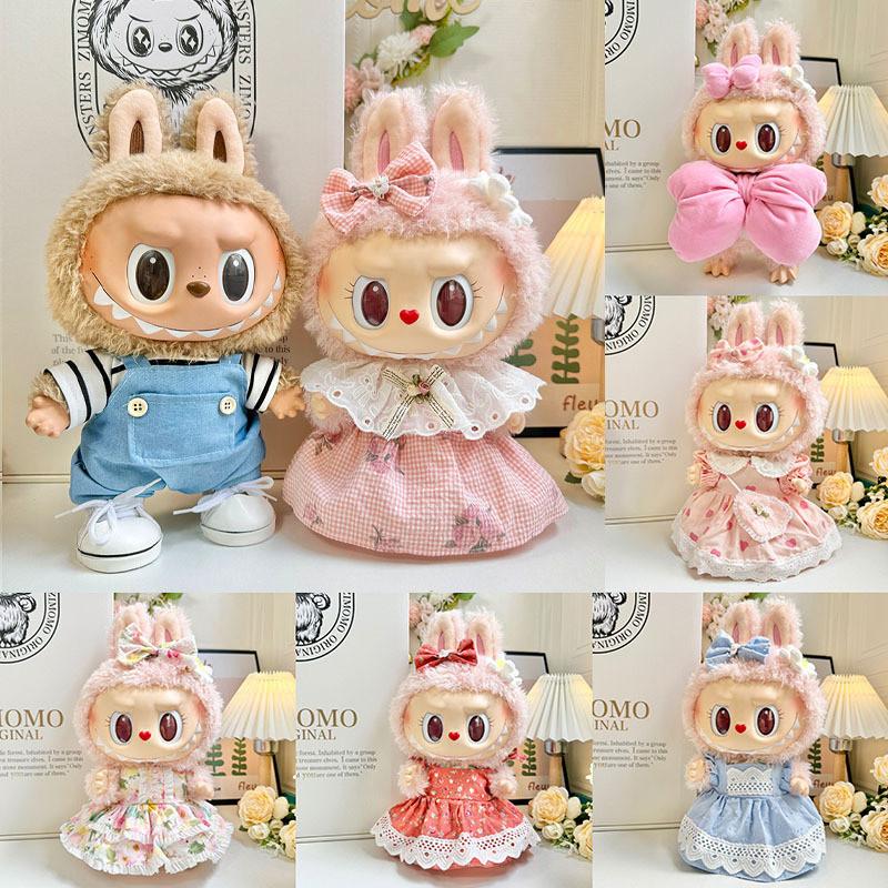 AOPHEKM Labubu Doll Clothing, Multi-Colored Doll Accessories ...