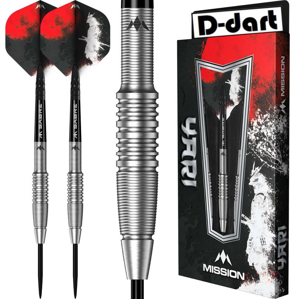 MISSION STEEL TIP DARTS - 22G/24G YARI 90% Tungsten Dart Set Original ...