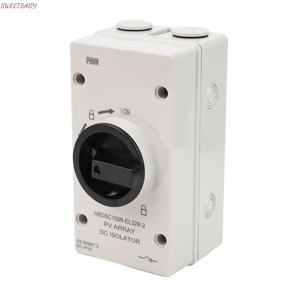 IN STOCK| 16A 2/4 POLE 1000VDC IP66 SOLAR/PV - DC ENCLOSED ROTARY ...