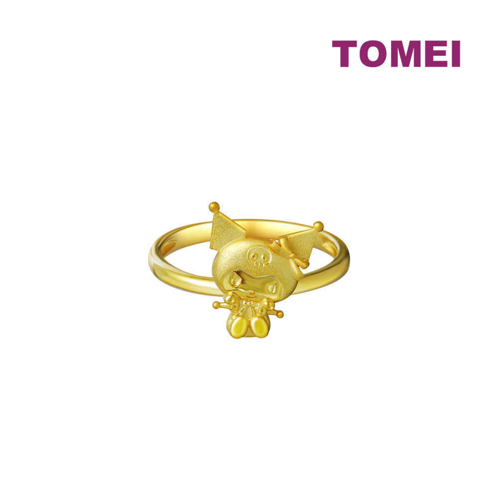 TOMEI X SANRIO Kuromi Ring, Yellow Gold 916 | Shopee Malaysia