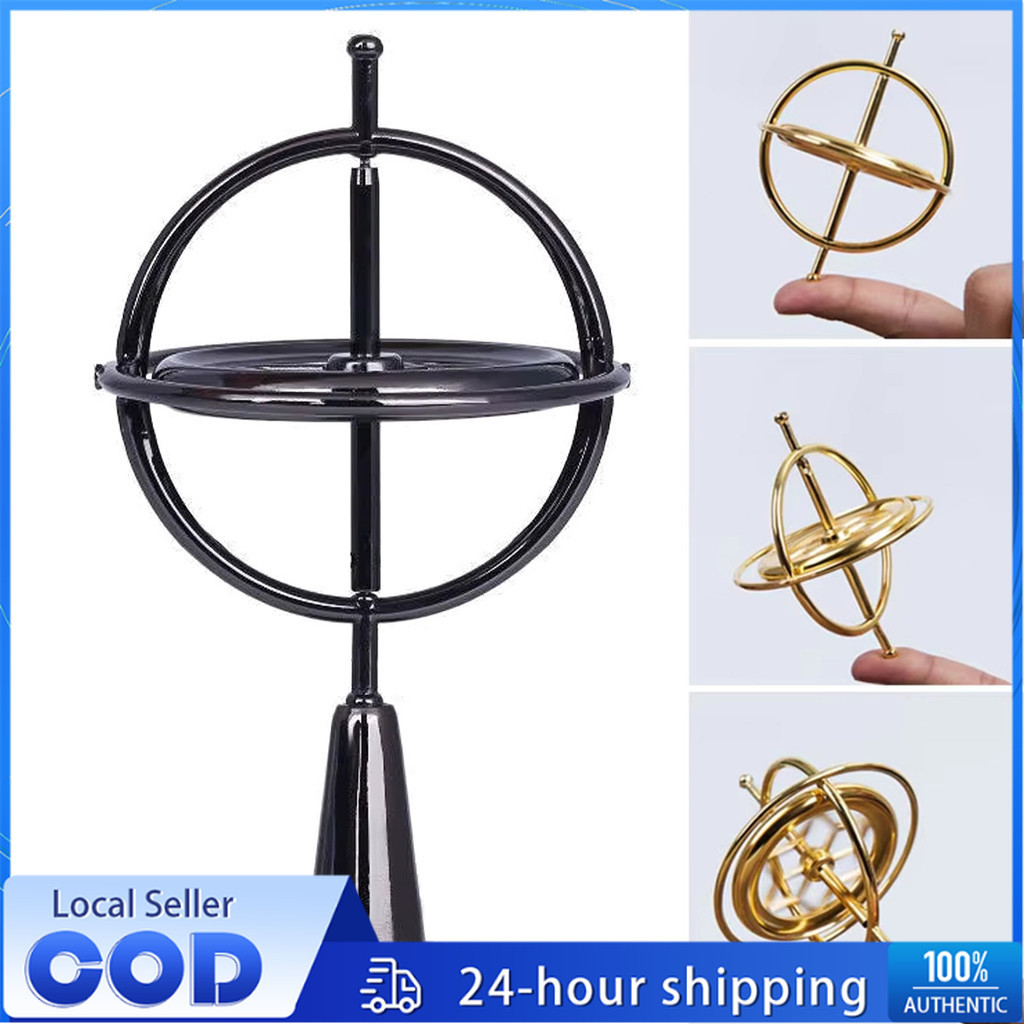 Kid Rotating Top Educational Toy Self-balancing Gyroscope Fingertip ...