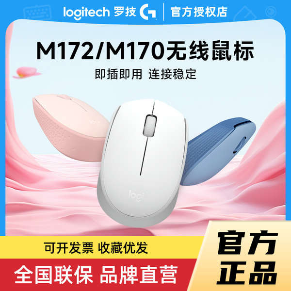Unpacking Logitech M172 Wireless Mouse USB Power Saving Female Portable ...