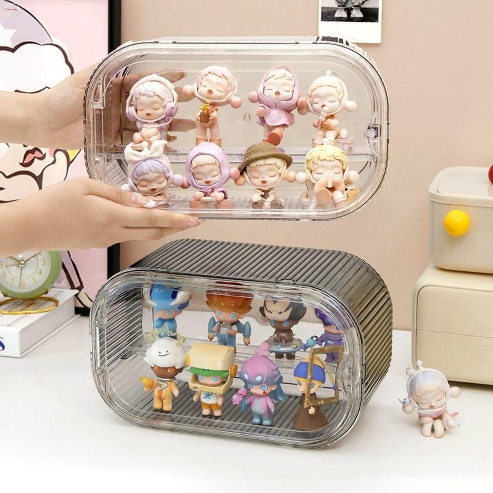 MXBEAUTY Popmart Storage Box, Transparent Wall Mounted Figure Display ...