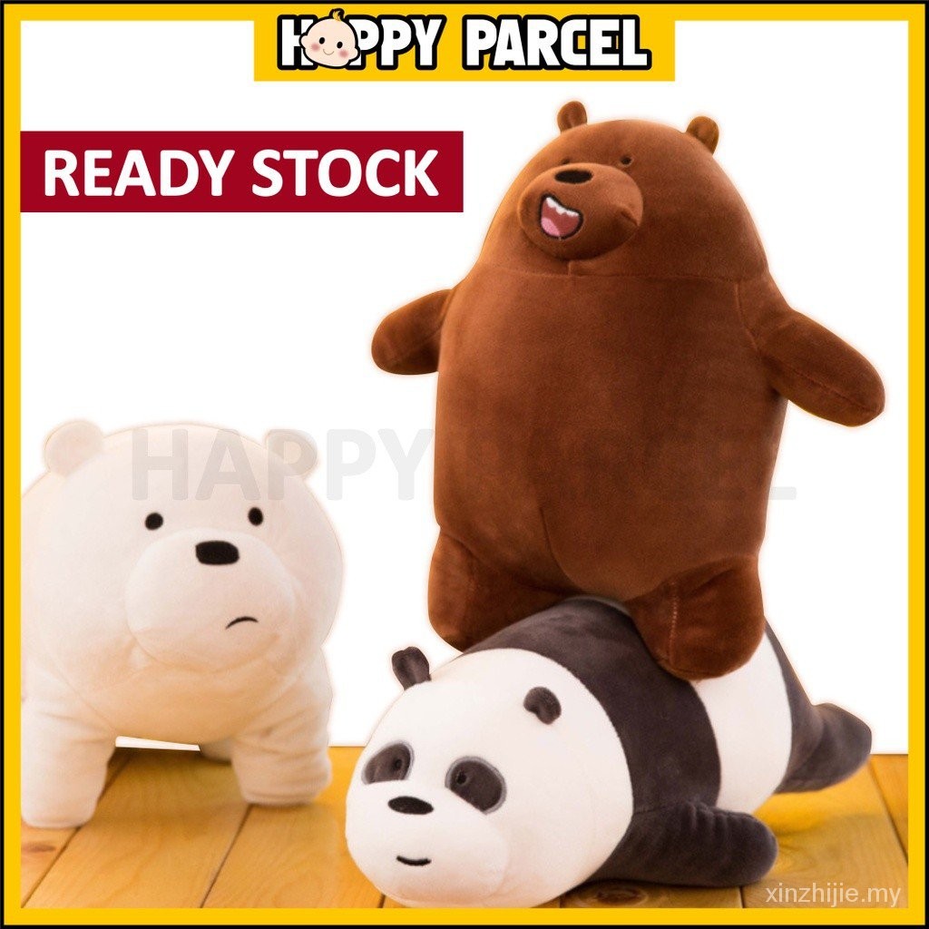 [READY STOCK]30cm/40cm/50cm We Bare Bears Plush Stuffed Toys Doll ...