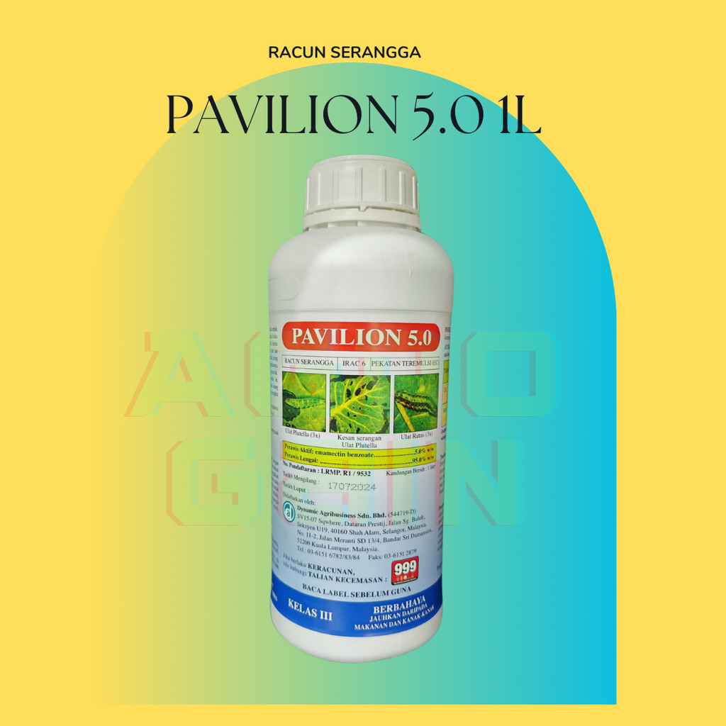 PAVILION 5.0 1L RACUN SERANGGA EMA..5% Emamectin Benzoate 5% (Ulat ...