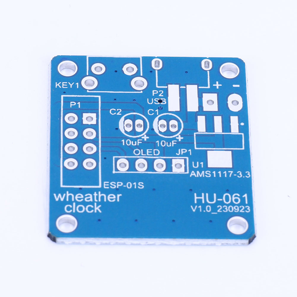 Esp8266 Electronic Kit Oled Display Mini Clock Shell Diy Soldering