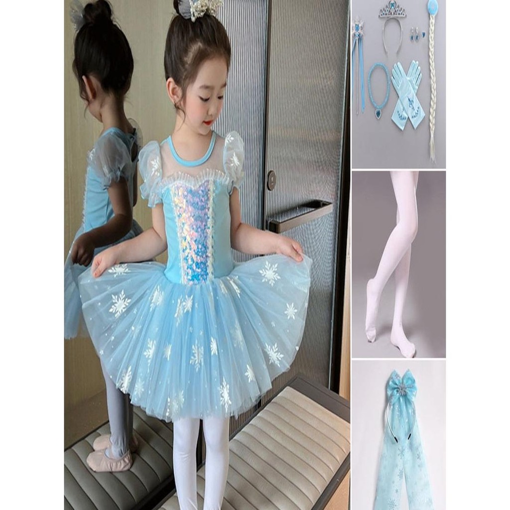 Children Ballet Dress Pure Cotton Ballet Dress Frozen Elsa Princess ...