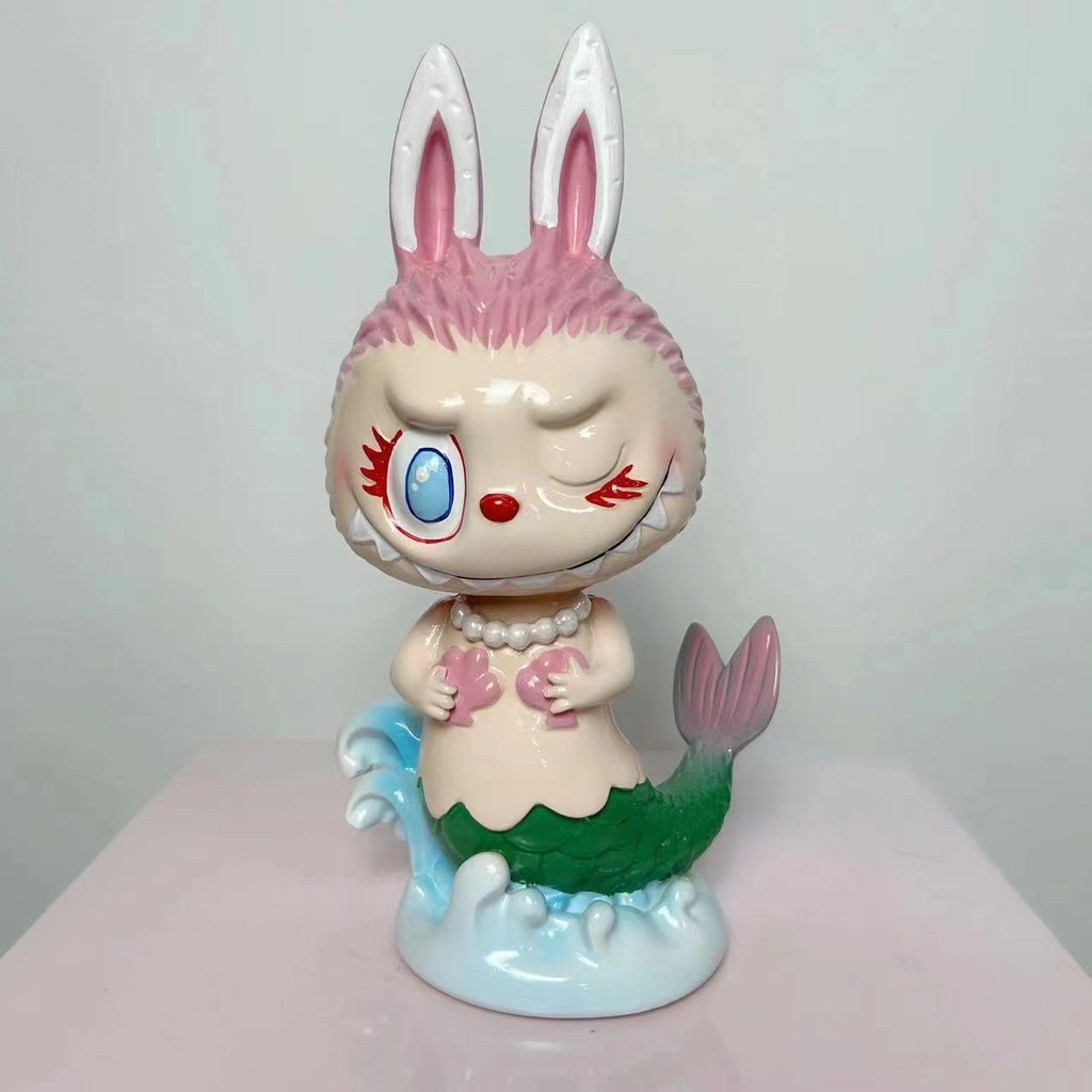 Labubu Doll Series Alien-Shaped Man Frog Sunflower Mermaid Desktop ...