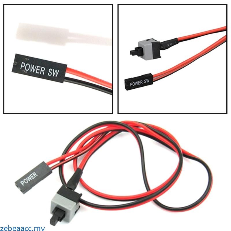 PC Computer Motherboard Power Cable Switch On/Off/Reset Button 1M/2M ...