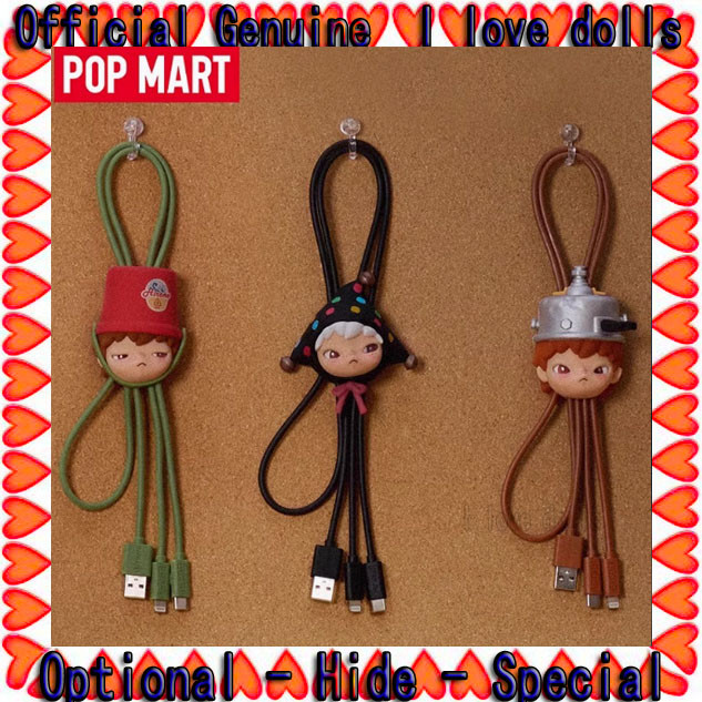 Hirono Ono Echo Series 2 in 1 Data Cable Blind Box POPMART Genuine Doll ...