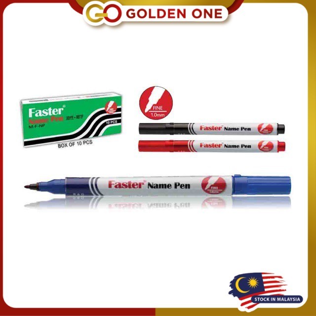 Faster Name Pen M-F-NP FINE 1.0MM (Price For 1 Pcs) | Shopee Malaysia