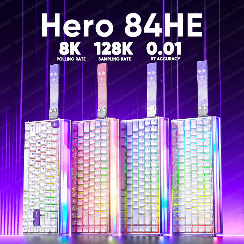 AULA HERO 84HE Gaming Magnetic Switch Keyboard Wired 8K Polling Rate ...