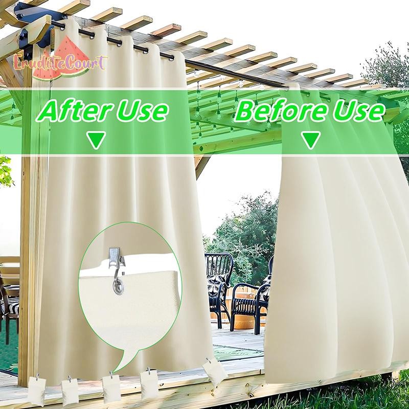 [ECM] 10 Pack Outdoor Curtain Weights 15oz Outdoor Curtain Sandbag ...