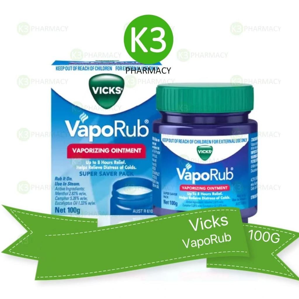 Vicks VapoRub (100G) Cold Vaporizing Ointment | Shopee Malaysia