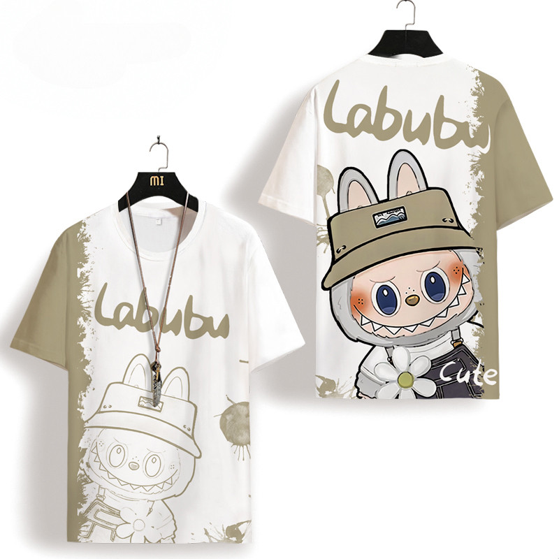 Labubu Tshirt Unisex Cartoon Anime 3d Printing Ins Trendy Children's ...