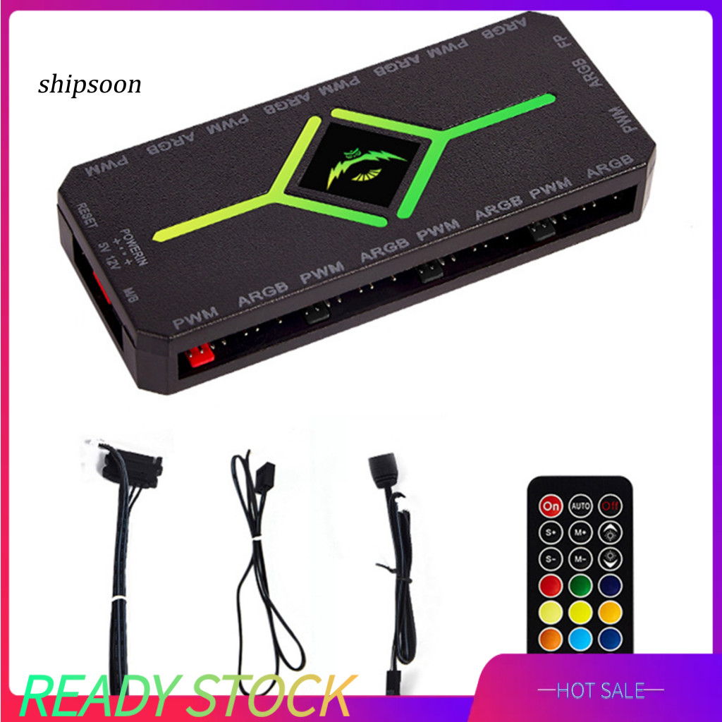 SN Chassis Fan Splitter Fan Hub Adapter Addressable Rgb Fan Hub with ...