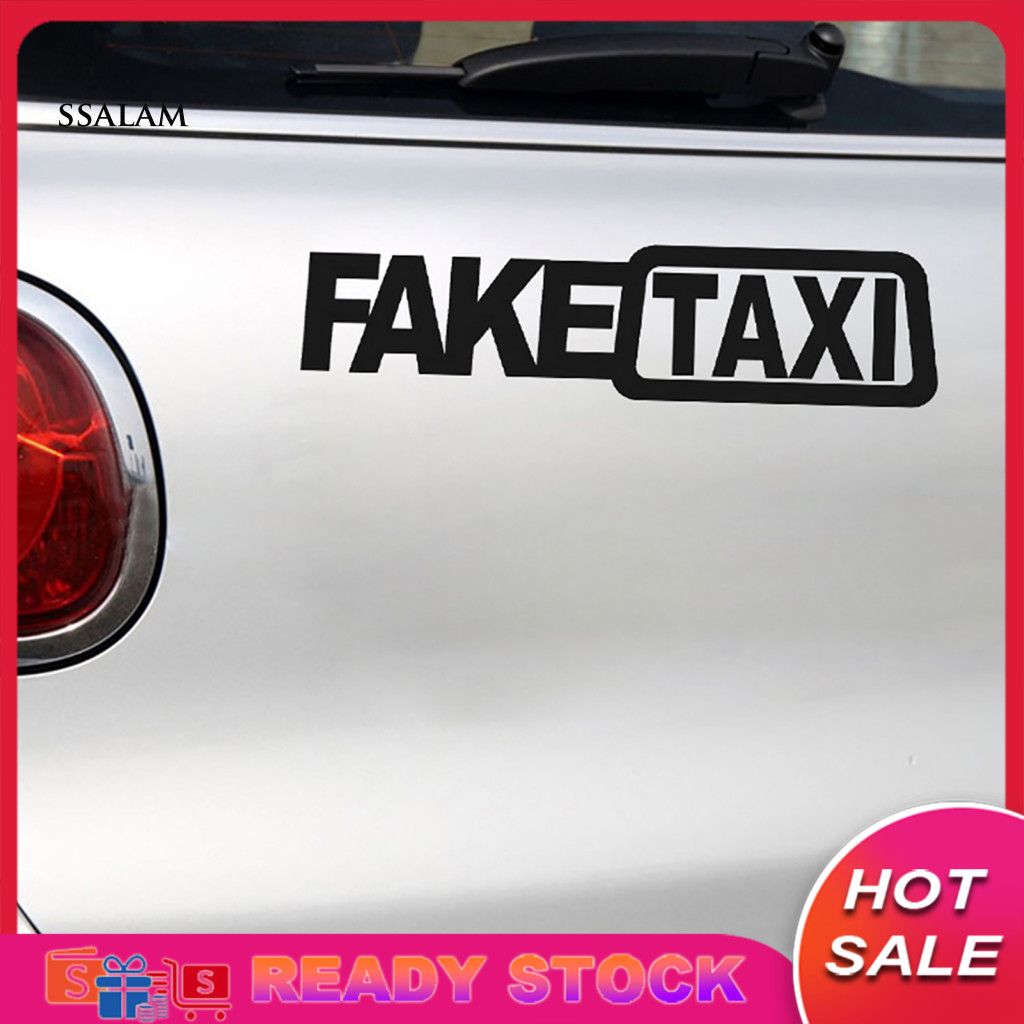【Ready Stock] Compact Car Window Bumper Sticker Fake Taxi Sticker ...