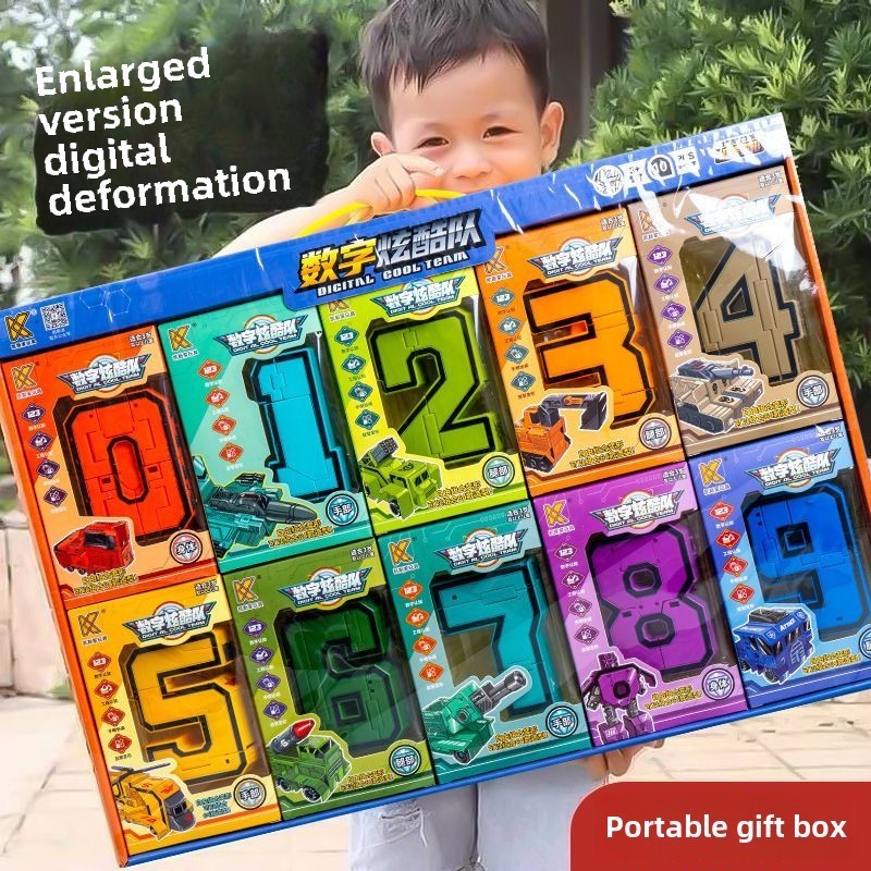 [Super Large Version Children's Digital Deformation Toys] Learn Number ...