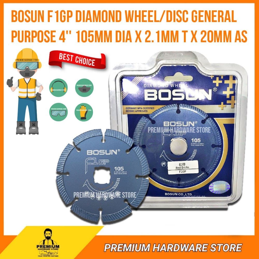 BOSUN 4 INCH CUTTER 105MM DRY GENERAL PURPOSE F1GP | Shopee Malaysia