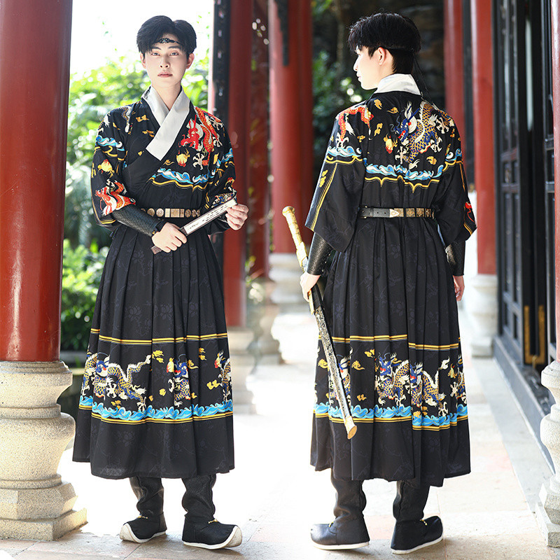 Student Hanfu Jinyiwei Python Robe Autumn Winter Spring 10.30 National ...