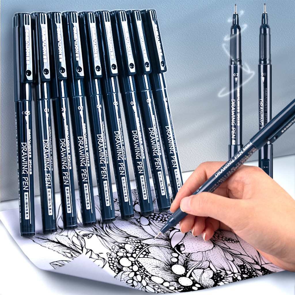 Simbalion Fine Point Pen,Fine Needle Point,Rapid Drying,Signature Hand ...