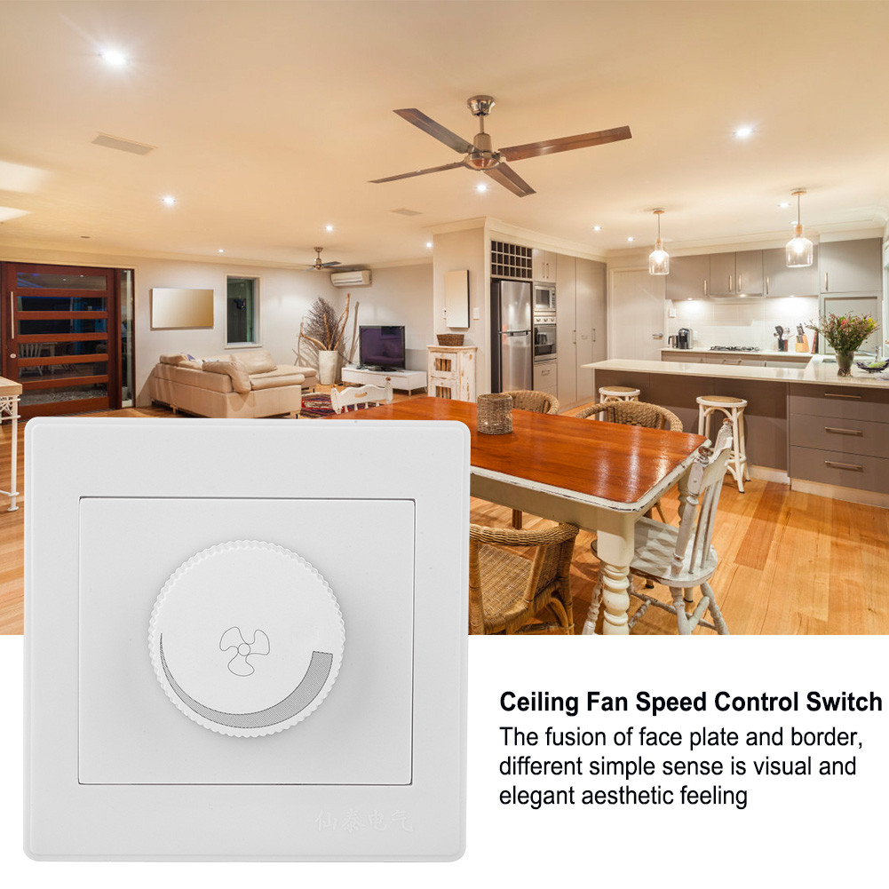 Supergoodsales AC 250V 100W Dimmer Light Switch Adjustment Lighting ...