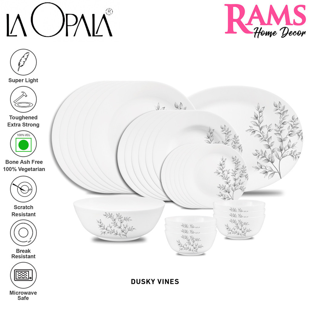 La Opala 26 Pcs Opalware Pearl Series Dinner Set / Dinner Plate / Set ...
