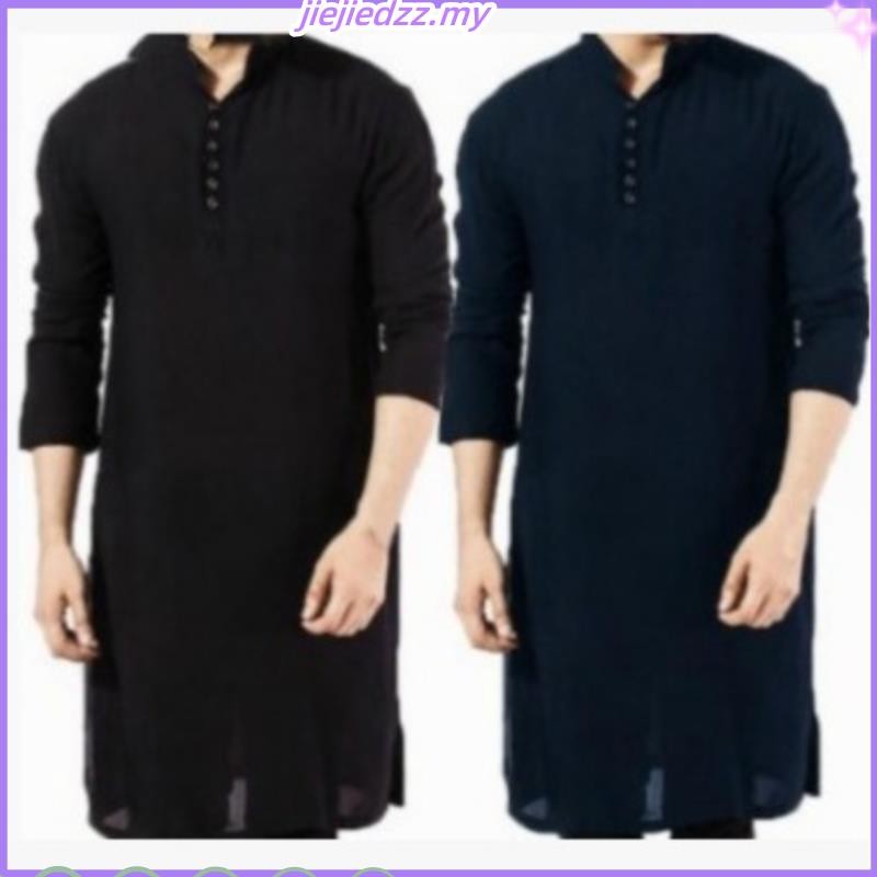 Raya 2024 Baju Kurta Bollywood India Lelaki Baju leher tanpa leher ...