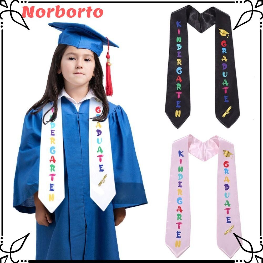NORBORTO Graduation Stole Sash Black Sashes Honor Stole Adult ...