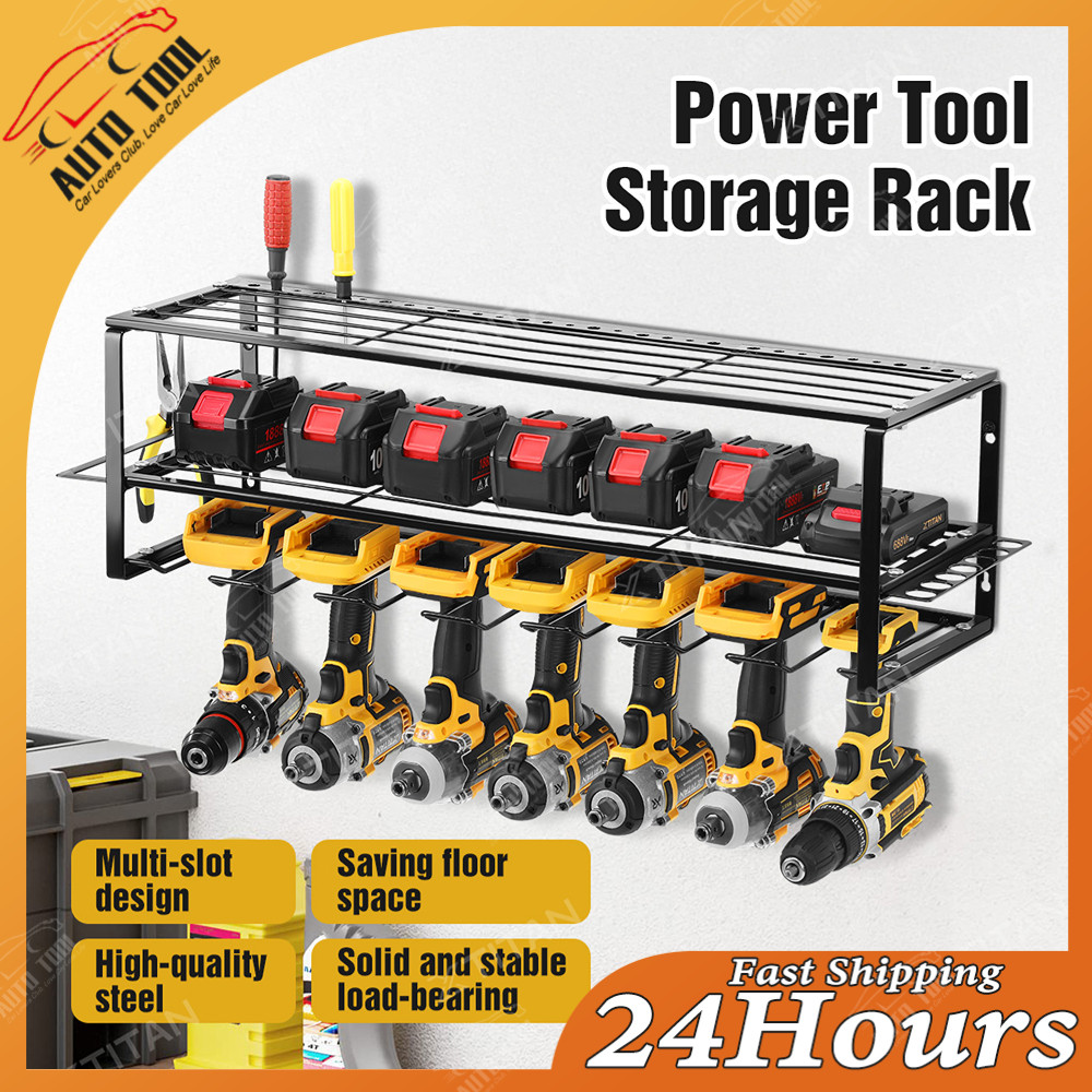 CLC Tool Rack Power Tool Organizer Electric Drill Storage Rack Wall ...